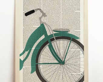 Bicycle poster art | Etsy