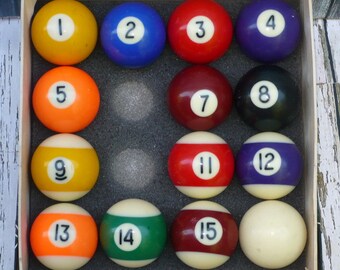 Vintage pool balls | Etsy