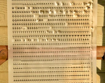 Rub on letters | Etsy