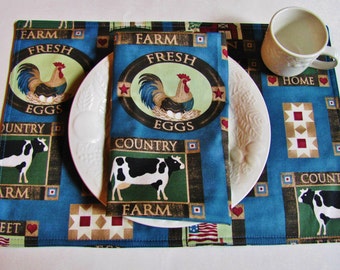 Country placemats | Etsy