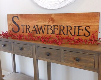 Strawberry signs | Etsy