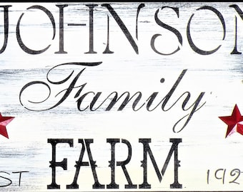 Family farm sign | Etsy