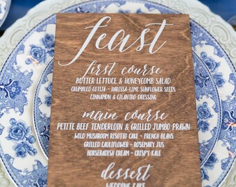 Wedding menu board | Etsy