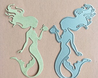 Mermaid stencil | Etsy