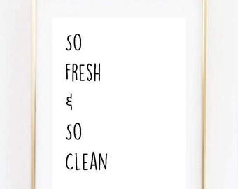 So fresh so clean | Etsy