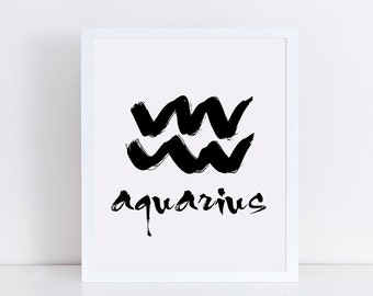 Aquarius art | Etsy