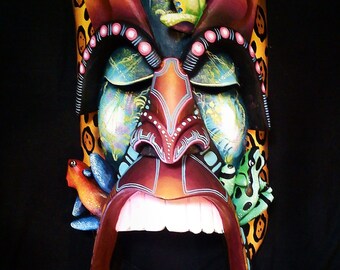 Indigenous Boruca Mask Authentic Boruca mask wooden mask.