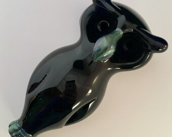 Sparkly Double Bowl Owl Pipe