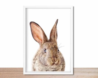 Rabbit print | Etsy
