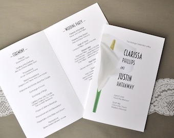 Diy wedding program | Etsy