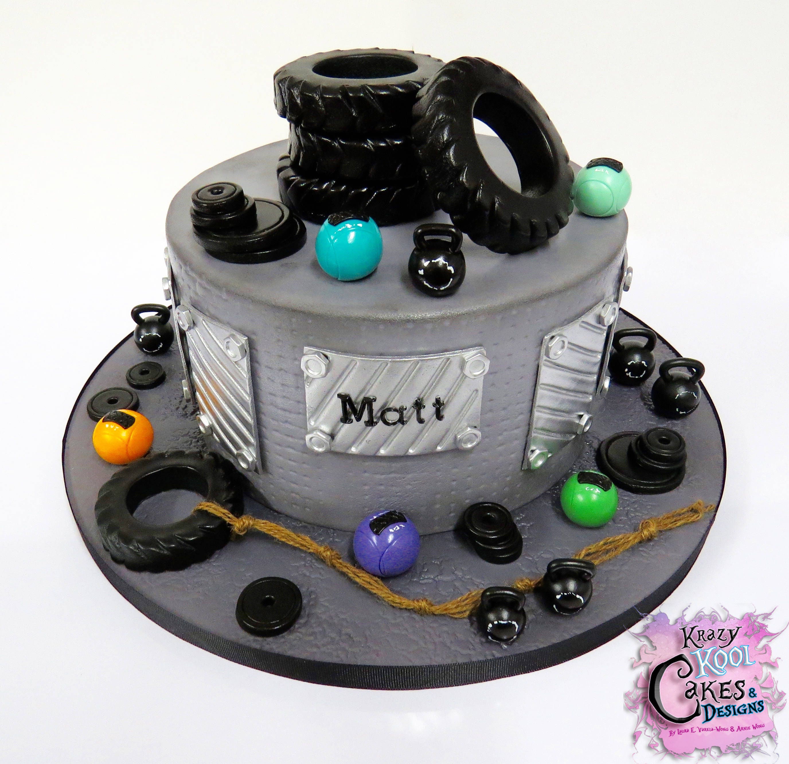 CrossFit Equipment Cake Topper Set