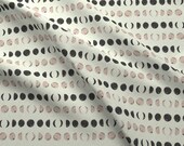 Items similar to Moon Phases Fabric - Moon Phase Stripes In Black on ...