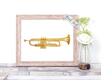 Trumpet print | Etsy