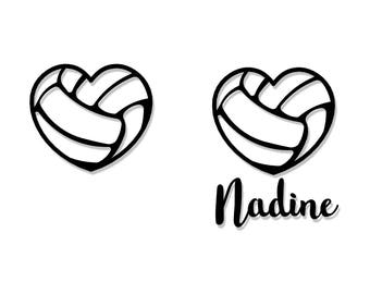 Heart volleyball | Etsy