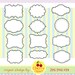 Digital Frames Clip Art Set for Personal and Commercial
