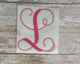 Fancy letters decal | Etsy