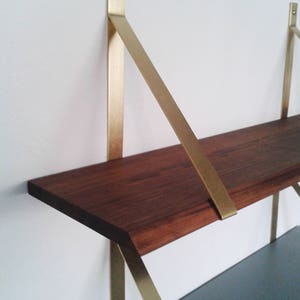 Brass shelf brackets | Etsy