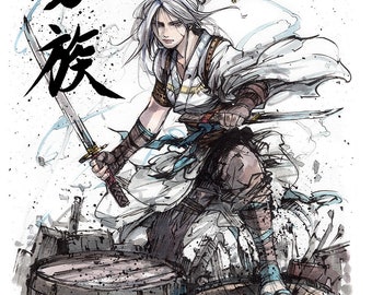 Print 8x10 Catholic Crusader Samurai Series I Japanese