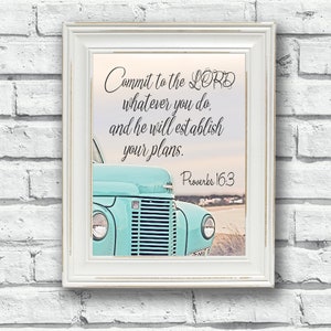 Proverbs 16 3 | Etsy