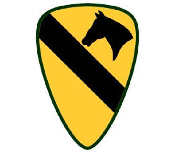 US Army 1st Cavalry Division Patch Vector Files dxf eps svg