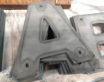 Steel letters | Etsy