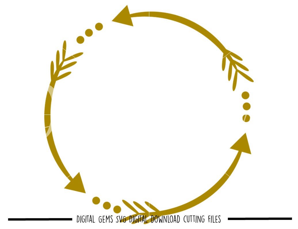 Arrow Circle svg / dxf / eps / png files. Digital download. Compatible ...