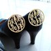 Personalized Monogrammed Shoe ClipGold Monogrammed Shoe