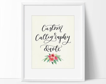 Calligraphy quote | Etsy