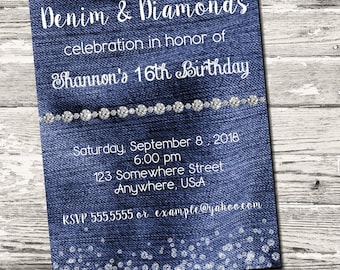 Denim party | Etsy
