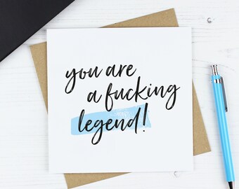 Funny thank you card | Etsy