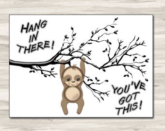 Hang in there cards | Etsy