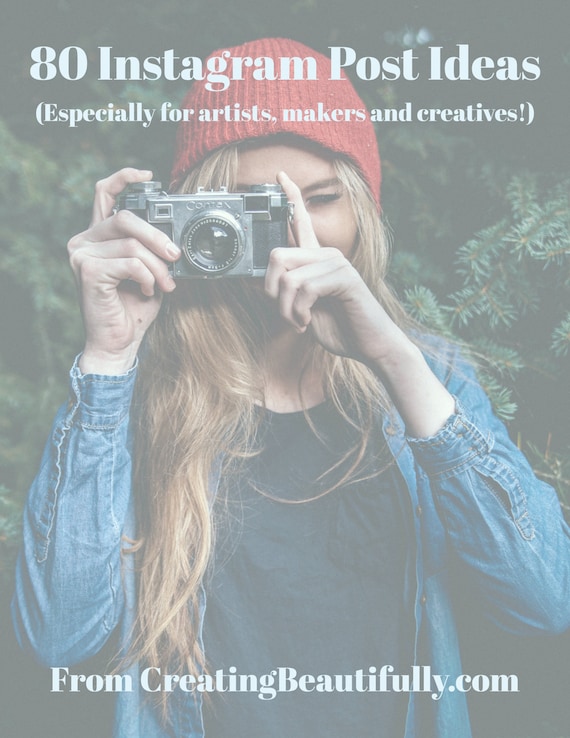 Printable ebook 80 Instagram Post ideas: Especially for