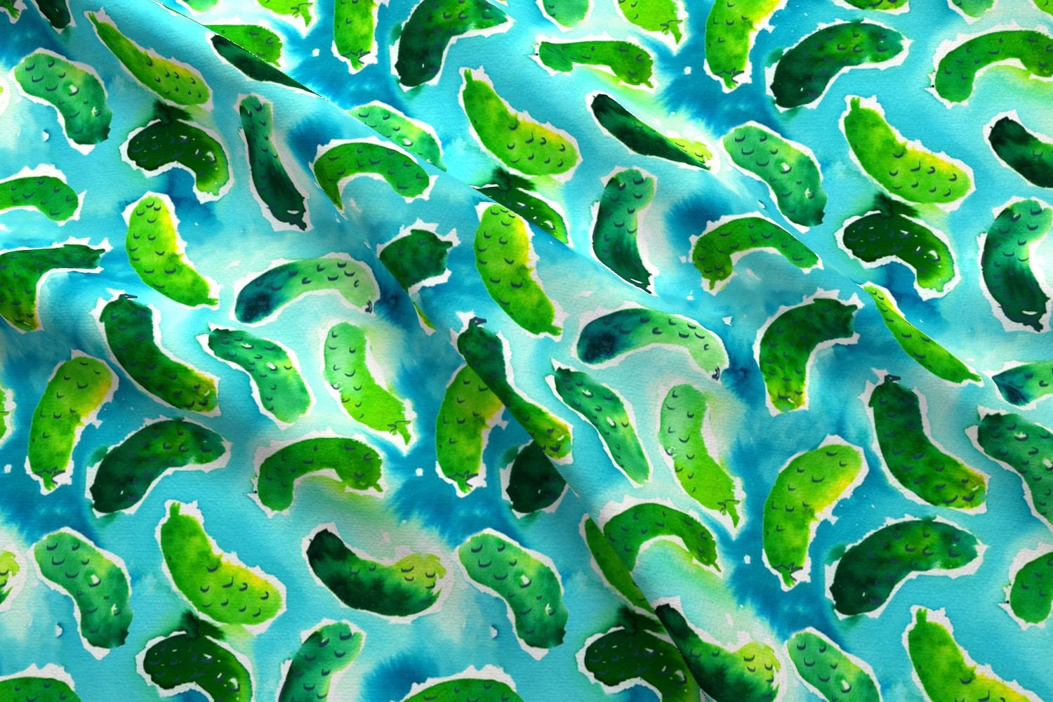 Pickles Fabric Pickle Juice By Karismithdesigns