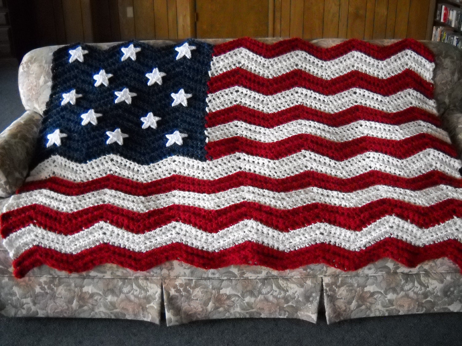 American Flag Afghan Crochet Pattern