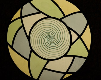 Stained glass circle | Etsy