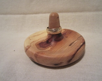 Wooden ring holder | Etsy