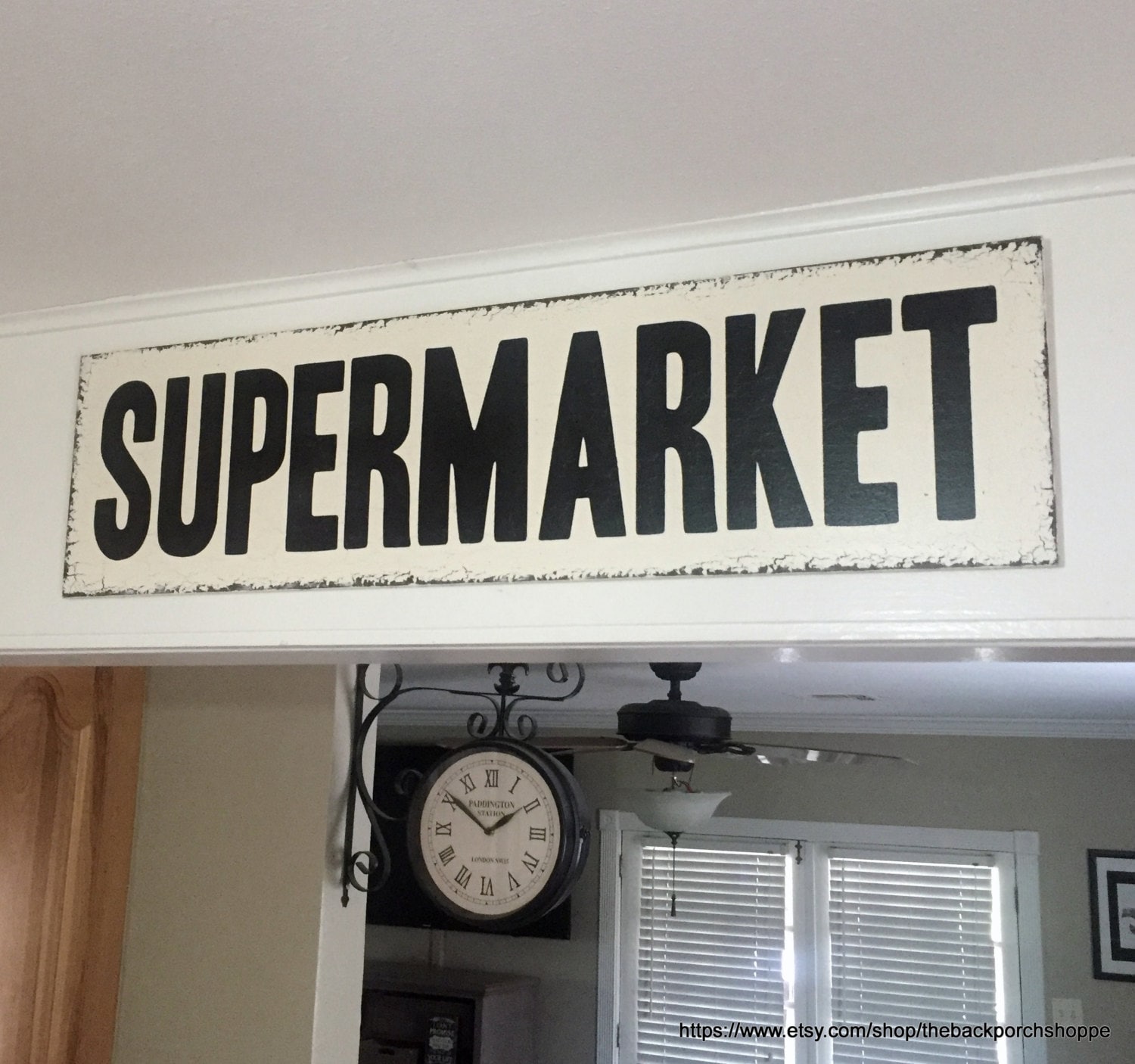SUPERMARKET Sign Super Market FIXER UPPER Style Sign