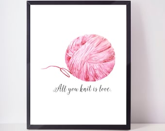 Yarn poster | Etsy