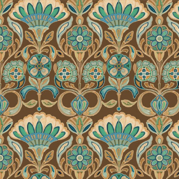 Bohemian Fan Fabric Majestic Beauties by Daphne B