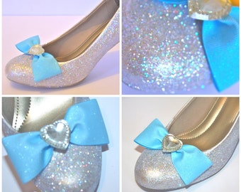 NEW Cinderella 2015 Glass Slippers FOR GIRLS with