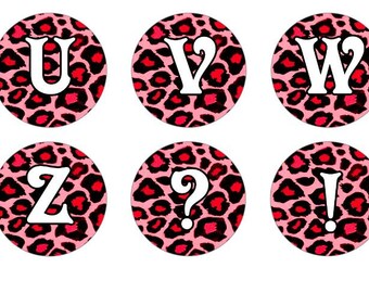 Cheetah letters | Etsy