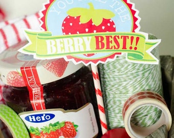 Teacher Appreciation Printable Tag 'You Are The Berry