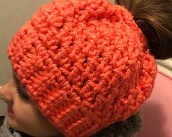 Orange winter hat | Etsy