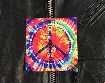 Peace sign tie dye | Etsy
