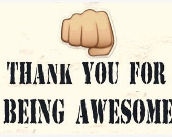 Manly thank you card | Etsy