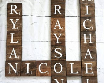 Scrabble sign | Etsy