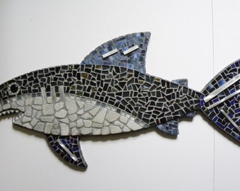 Stained glass shark | Etsy