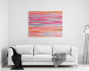 Colorful canvas art | Etsy