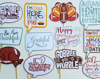 Thanksgiving Photo Booth Props Thanksgiving Decor
