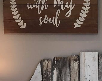 Painted wooden signs | Etsy